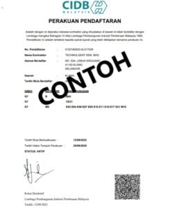 How To Apply CIDB License - LESENKONTRAKTOR